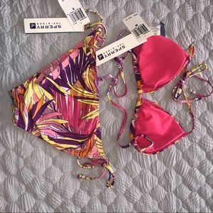 Sperry | Swim | Sperry Top Sider Bikini Sequin Tropical Palm Sm | Poshmark